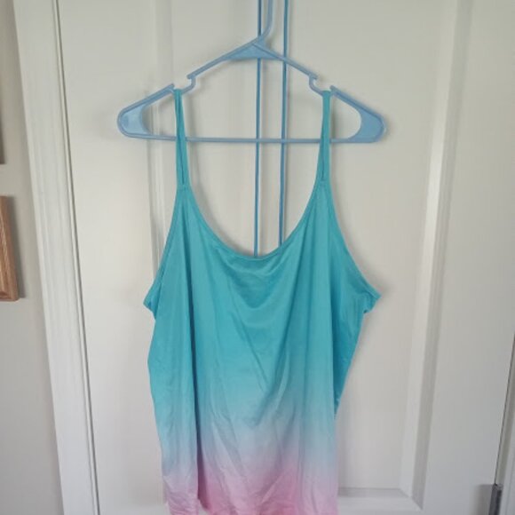 Tops | Split Colored Tank Top | Poshmark